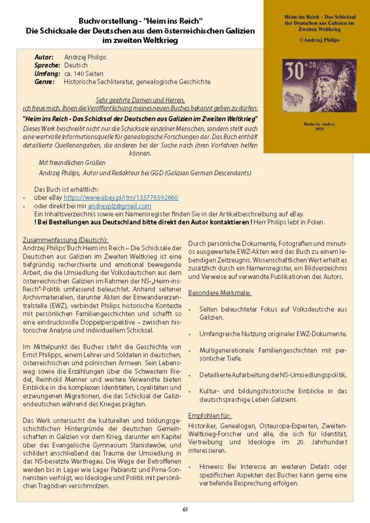 Heim ins Reich – Galizien Deutsche e.V.